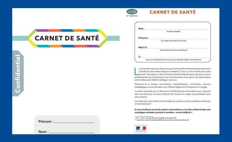 Le nouveau carnet de santé de l'enfant arrive | Collège National des ...